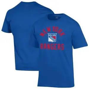 Champion New York Rangers Primary Logo Jersey T-shirt - Blue