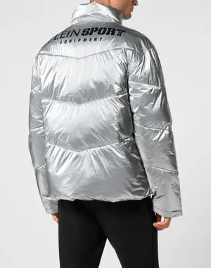 PLEIN SPORT Nylon Crease Puffer Jacket