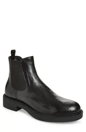 Prada Chocolate Leather Chelsea Boot - Nero
