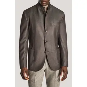 JACK VICTOR Cary Wool Chore Jacket - Brown