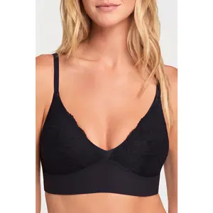 HARPER WILDE Bliss Lace Triangle Bralette - Black
