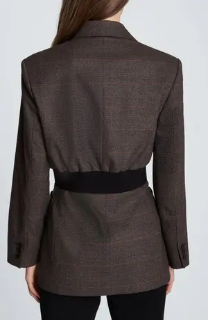 KENNETH COLE Ribbed Waisted Blazer