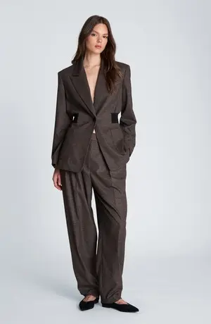 KENNETH COLE Ribbed Waisted Blazer