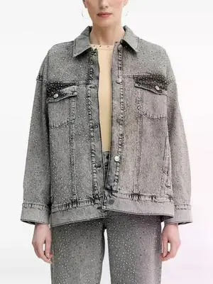 GESTUZ Eyelet Ribbed Top - Neutrals