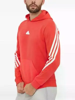 Adidas Logo-detail Hoodie - Red