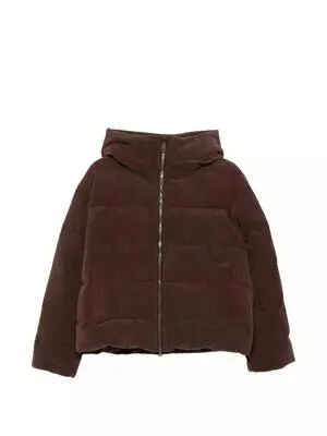 WE NORWEGIANS Britt Corduroy-effect Ski Jacket - Brown