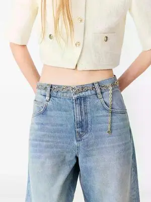 Maje Chain Belt With Gold Links