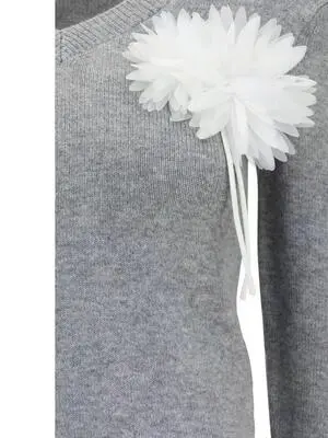 SELF-PORTRAIT Flower Wool Jumper