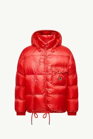 Moncler Karakorum Hooded Short Down Jacket - Red