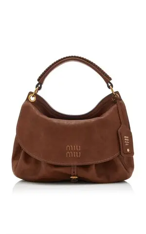Miu Miu Rendez-vous Leather Shoulder Bag - Brown