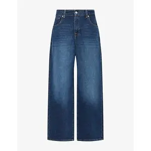 7 For All Mankind Bonnie Curvilinear Wide-leg Denim Jeans - Deepflow