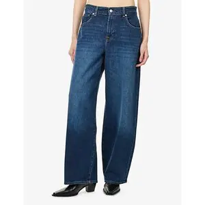 7 For All Mankind Bonnie Curvilinear Wide-leg Denim Jeans