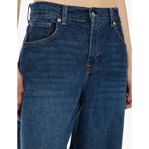 7 For All Mankind Bonnie Curvilinear Wide-leg Denim Jeans