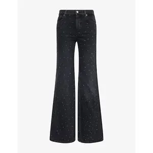 7 For All Mankind Modern Dojo Flared-leg Denim Jeans - Supernova