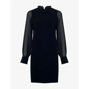 PHASE EIGHT Thea Rhinestone-embellished Knitted Mini Dress