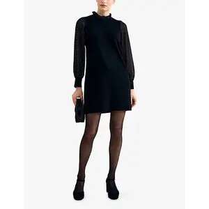 PHASE EIGHT Thea Rhinestone-embellished Knitted Mini Dress