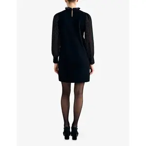 PHASE EIGHT Thea Rhinestone-embellished Knitted Mini Dress