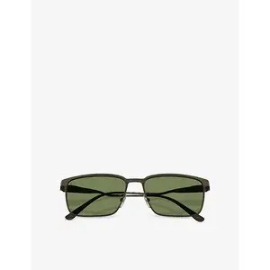 FERRARI Fh1033d Rectangle-frame Metal Sunglasses