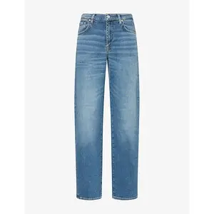 7 For All Mankind Stovepipe Straight-leg Denim Jeans - Wavebreak
