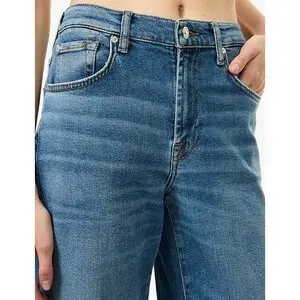 7 For All Mankind Stovepipe Straight-leg Denim Jeans