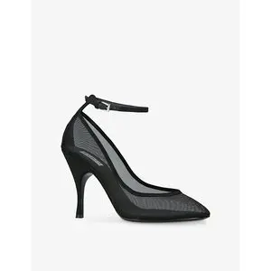 AZZEDINE ALAIA Nude 100 Mesh Pumps - Black