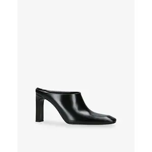 TOTEME Bar Leather Heeled Mules