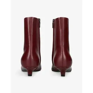 TOTEME Pointed-toe Leather Heeled Ankle Boots