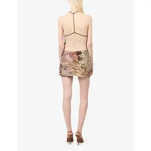 JADED LONDON Missoula Embellished Woven Mini Dress