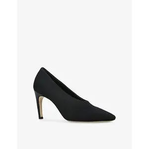 TOTEME Sculptural Faux-suede Heeled Pumps