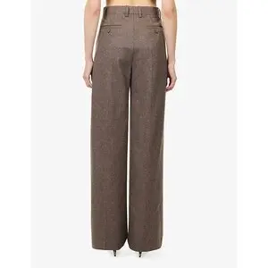 Gabriela Hearst Henge Wide-leg Wool-blend Trousers
