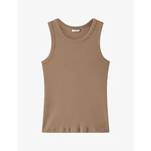 JOSEPH Yeux Ribbed Stretch-cotton Vest Top - Sable