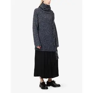 Yohji Yamamoto String High-neck Alpaca-blend Jumper