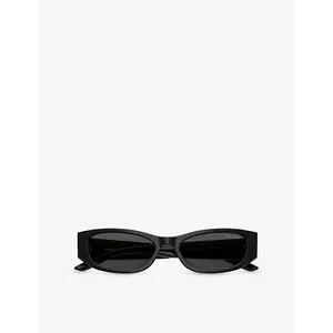 Prada Pr D22s Oval-frame Acetate Sunglasses