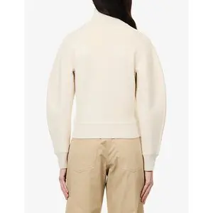 ASHLYN Ash Half-zip Wool-blend Jumper