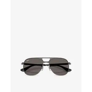 Ray-ban Rb3793 Bill Max Aviator-frame Metal Sunglasses