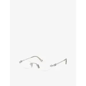 Miu Miu Mu 53wv Oval-frame Optical Glasses
