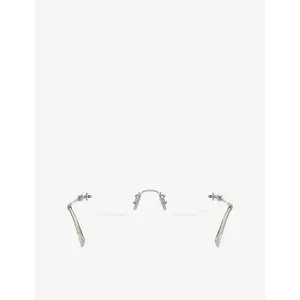 Miu Miu Mu 53wv Oval-frame Optical Glasses