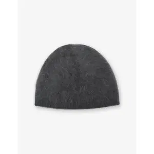REISS Ava Brushed-cashmere Beanie Hat 1 Size Grey