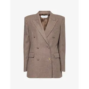 Gabriela Hearst Gavin Double-breasted Wool-blend Blazer