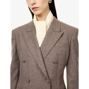 Gabriela Hearst Gavin Double-breasted Wool-blend Blazer