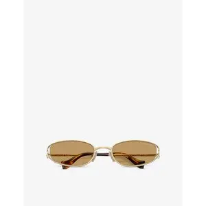 Miu Miu Mu C51s Irregular-frame Metal Sunglasses