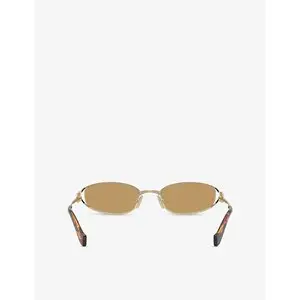 Miu Miu Mu C51s Irregular-frame Metal Sunglasses