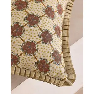 SOHO HOME Sylvie Square Linen And Silk Cushion