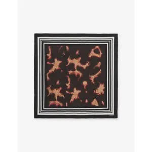 JOSEPH Danica Graphic-print Small Silk Scarf