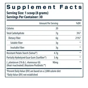 VITAL NUTRIENTS Glp-1 Daily Support Fiber Powder Unflavored 248 Grams