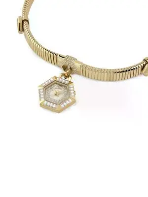 Philipp Plein Plein Cuff Crystal-embellished Necklace