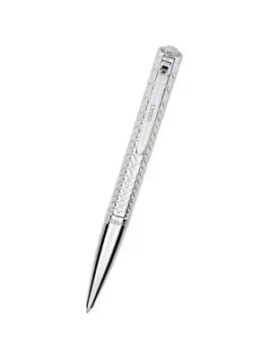 Versace Reve Textured Ballpoint Pen - Silver