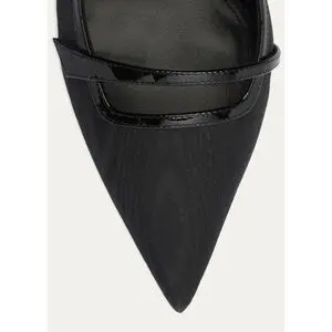 ALEXANDRE BIRMAN 85mm Tita Moire Slingback Pumps - Black