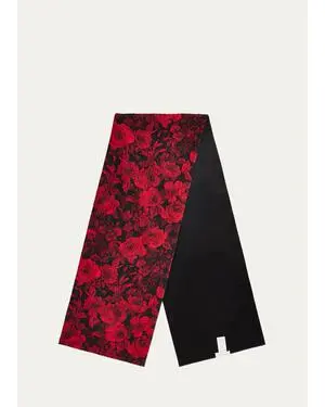 Michael Kors Rose Silk-blend Stole