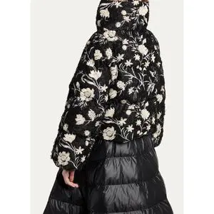 Moncler Perroquet Floral Down-fill Jacket